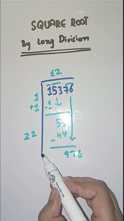 Square root | how to find square root of any number by division method ...