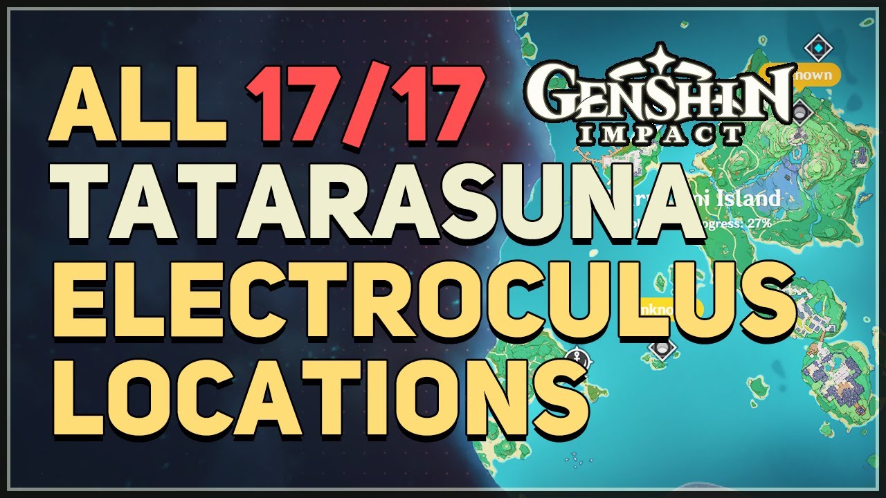 All Tatarasuna Electroculus Locations Genshin Impact - YouTube