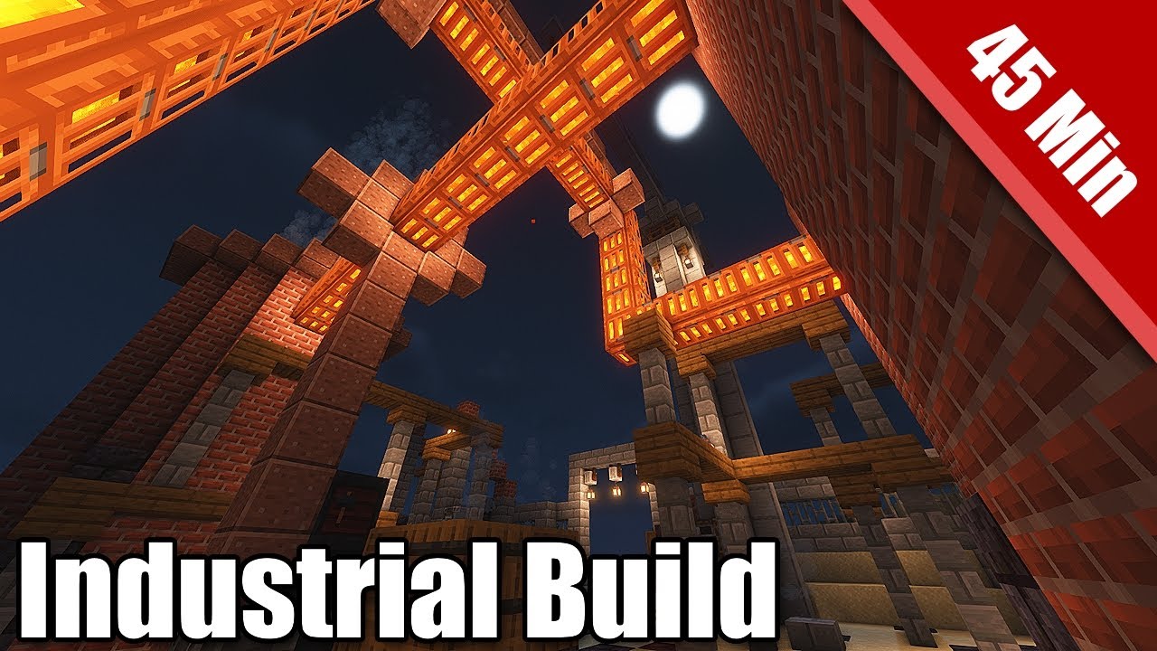 Minecraft Builds | 45 Minute Builds | Industrial Build - YouTube