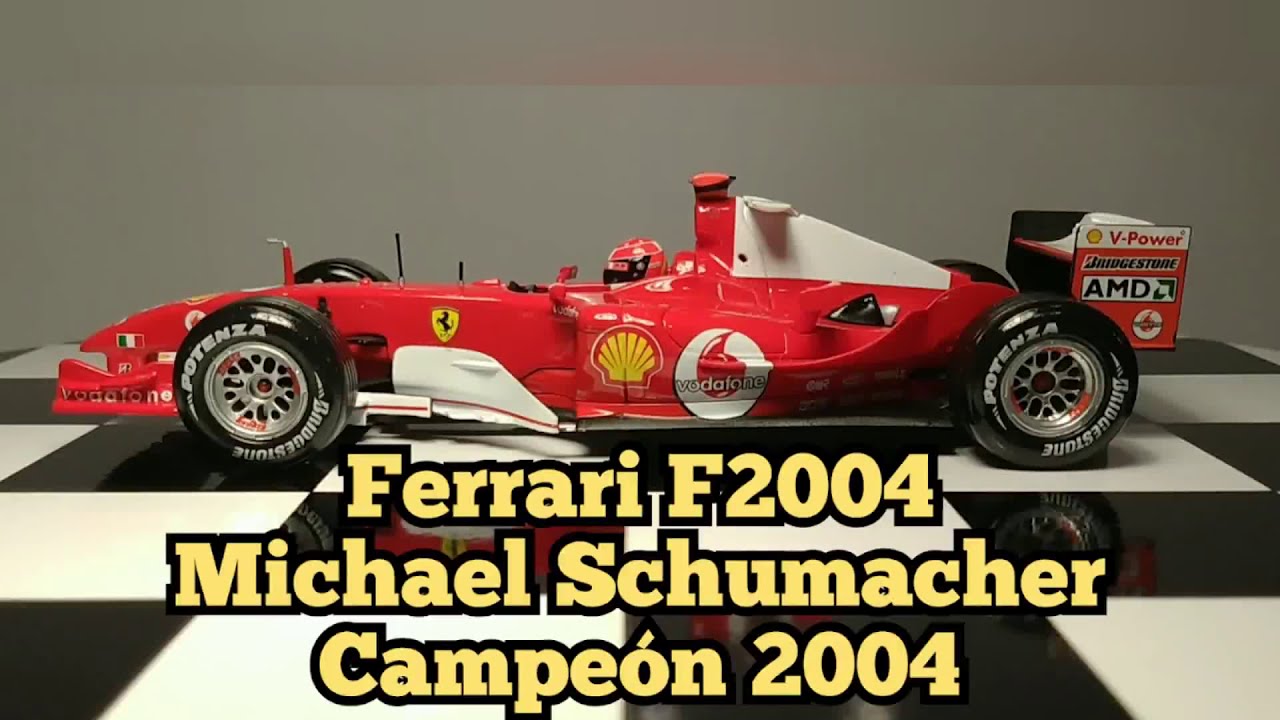 Ferrari F2004 de Michael Schumacher, campeón F1 2004 - Diecast F1 Hot ...