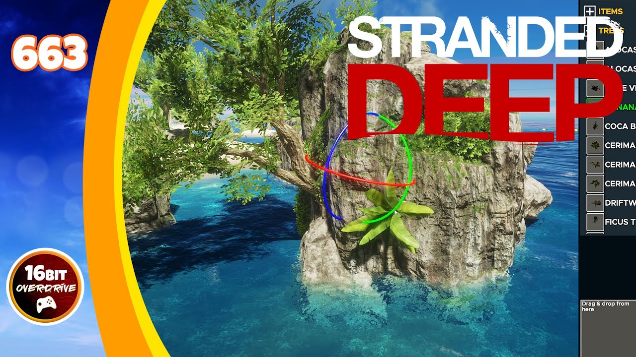Map Maker: Creating A Climeable Sea Stack - Stranded Deep (663) - YouTube