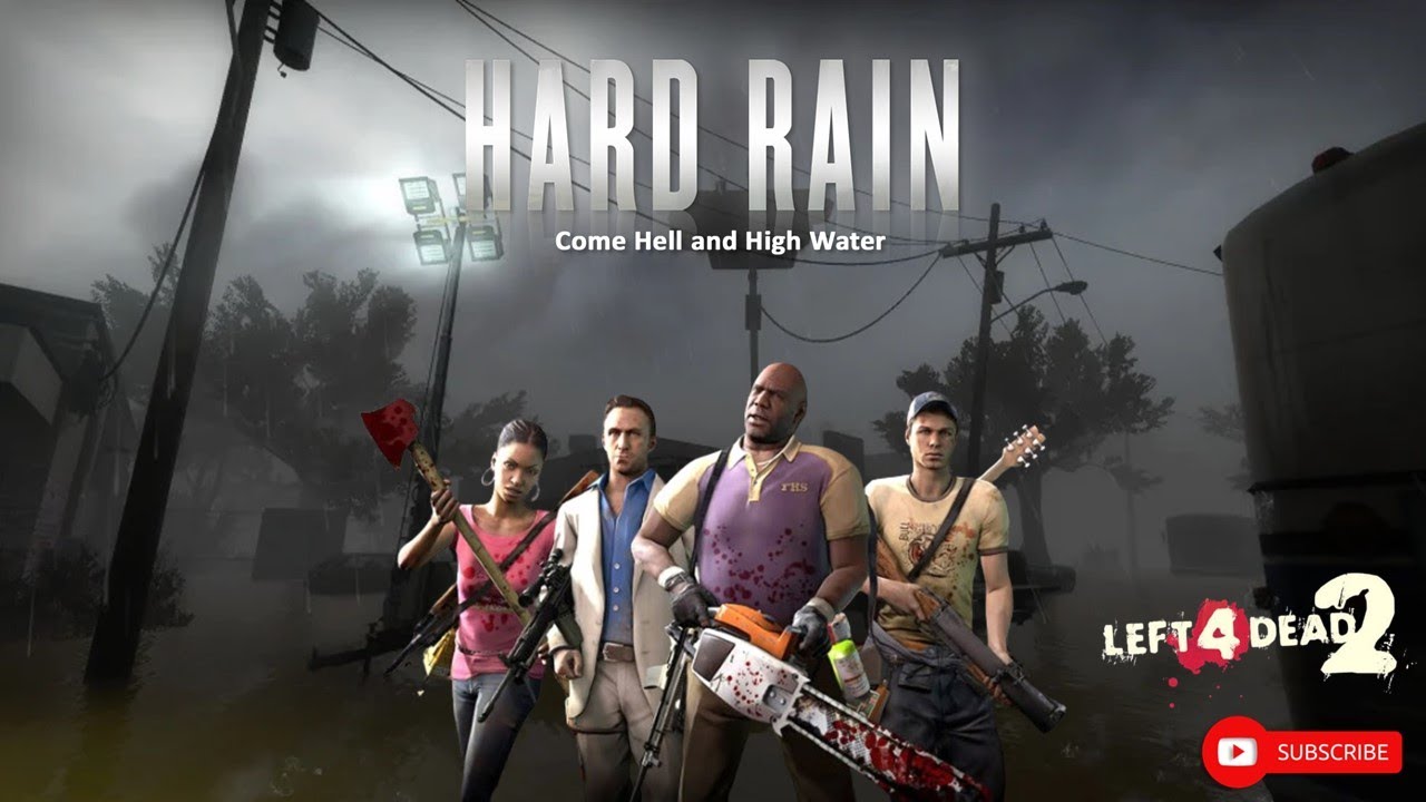 Left 4 Dead 2 - HARD RAIN Walkthrough wMOD Resident Evil Casts (Normal ...