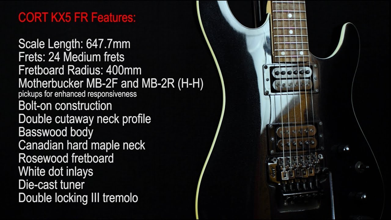 ELECTRIC GUITAR CORT KX5 FR - YouTube