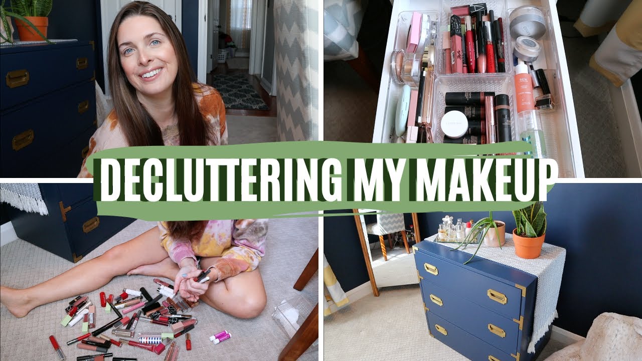 Decluttering My Makeup Collection - YouTube