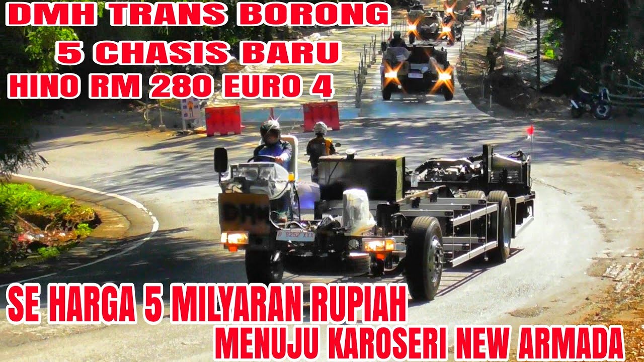 Pemecah Rekor Pengiriman 5 Unit Chasis Bus Hino Rm 280 Milik Po DMH ...