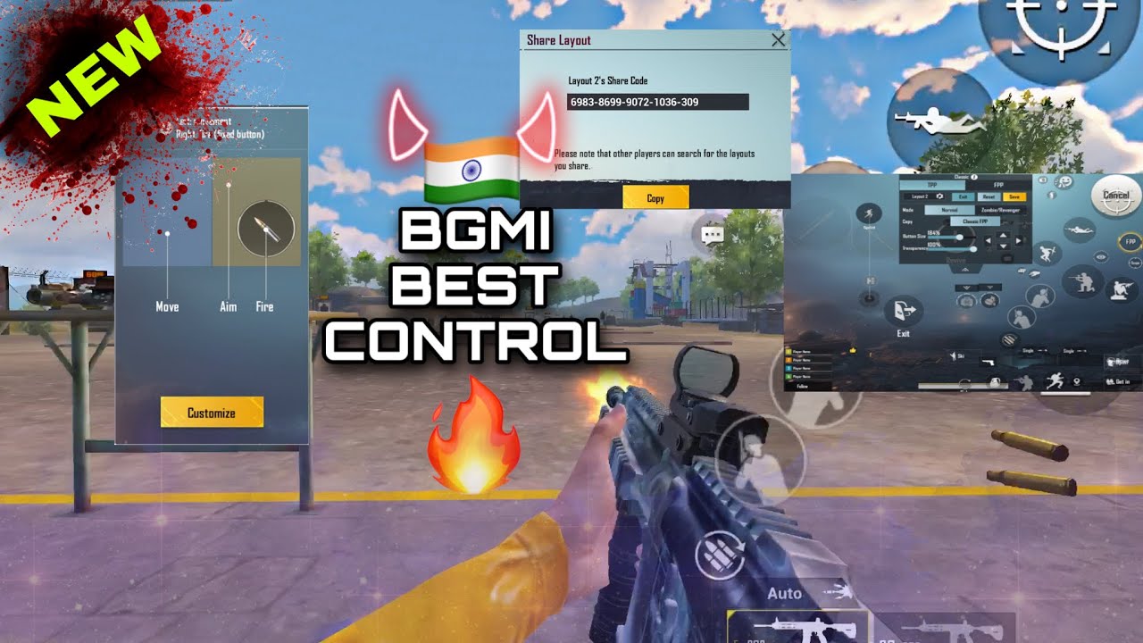 New Bgmi settings and control like to pro 👍 - YouTube