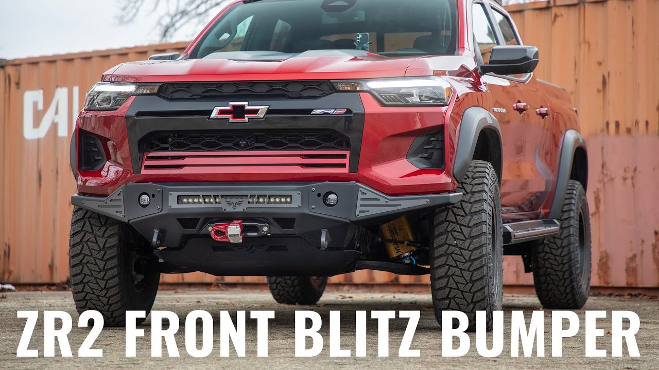 ZR2 Colorado Front Blitz Bumper Install - YouTube