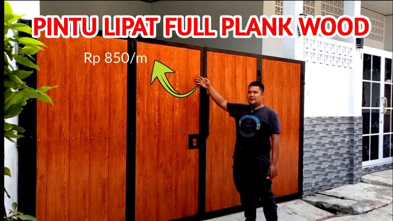 PAGAR LIPAT MINIMALIS FULL PLANK WOOD CUMA RP 850/M - YouTube