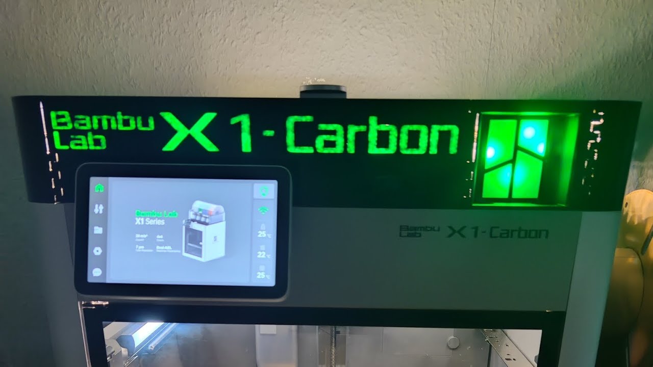 Bambulab X1C LED Riser + Bambulab P1S Option - YouTube