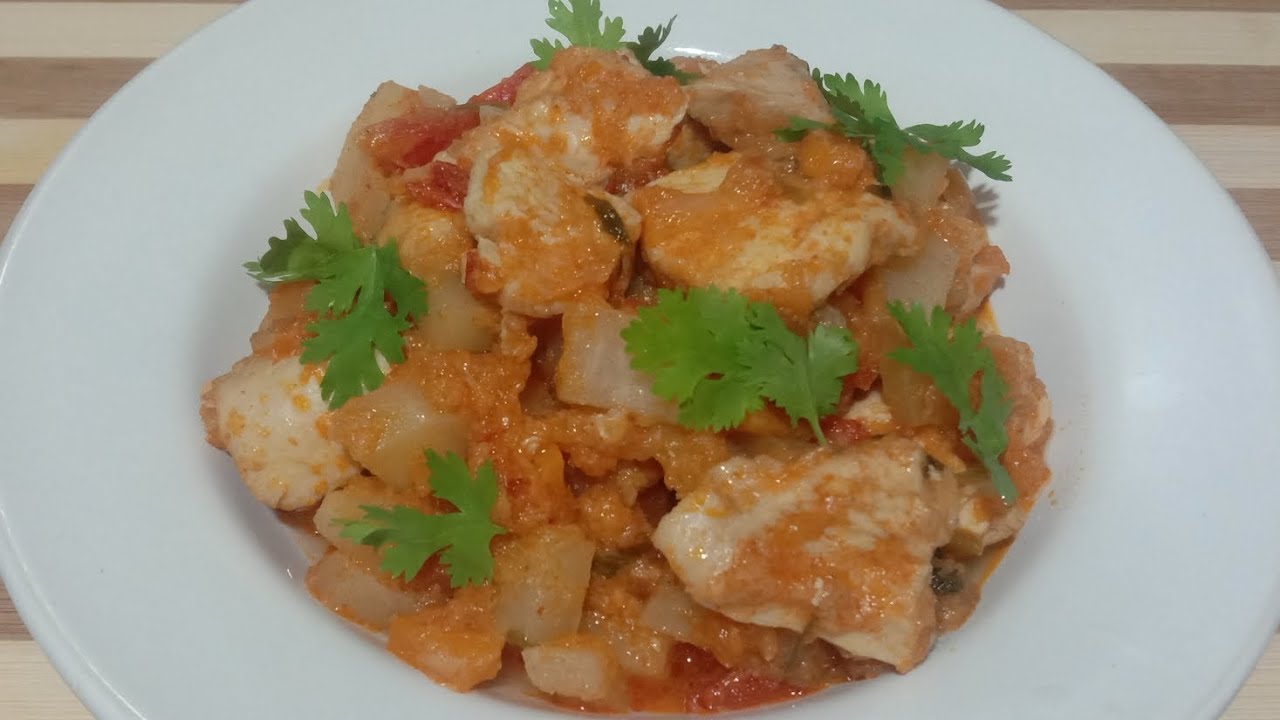 chicken curry | chicken with veg gravy | radish with chicken sabji ...