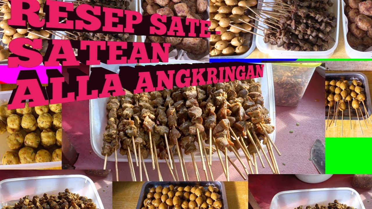 RESEP SATE SATEAN ALA ANGKRINGAN ..@dapur_mama.awan037 - YouTube