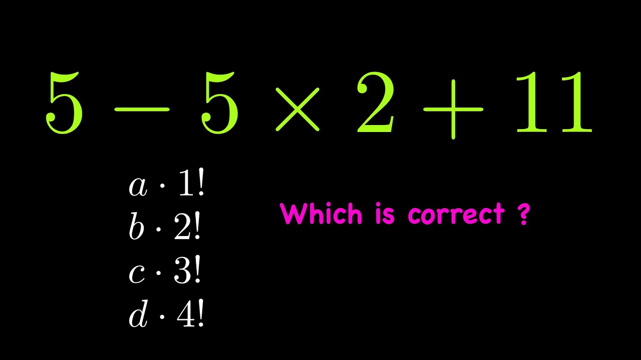 Can you solve this PEMDAS question - YouTube