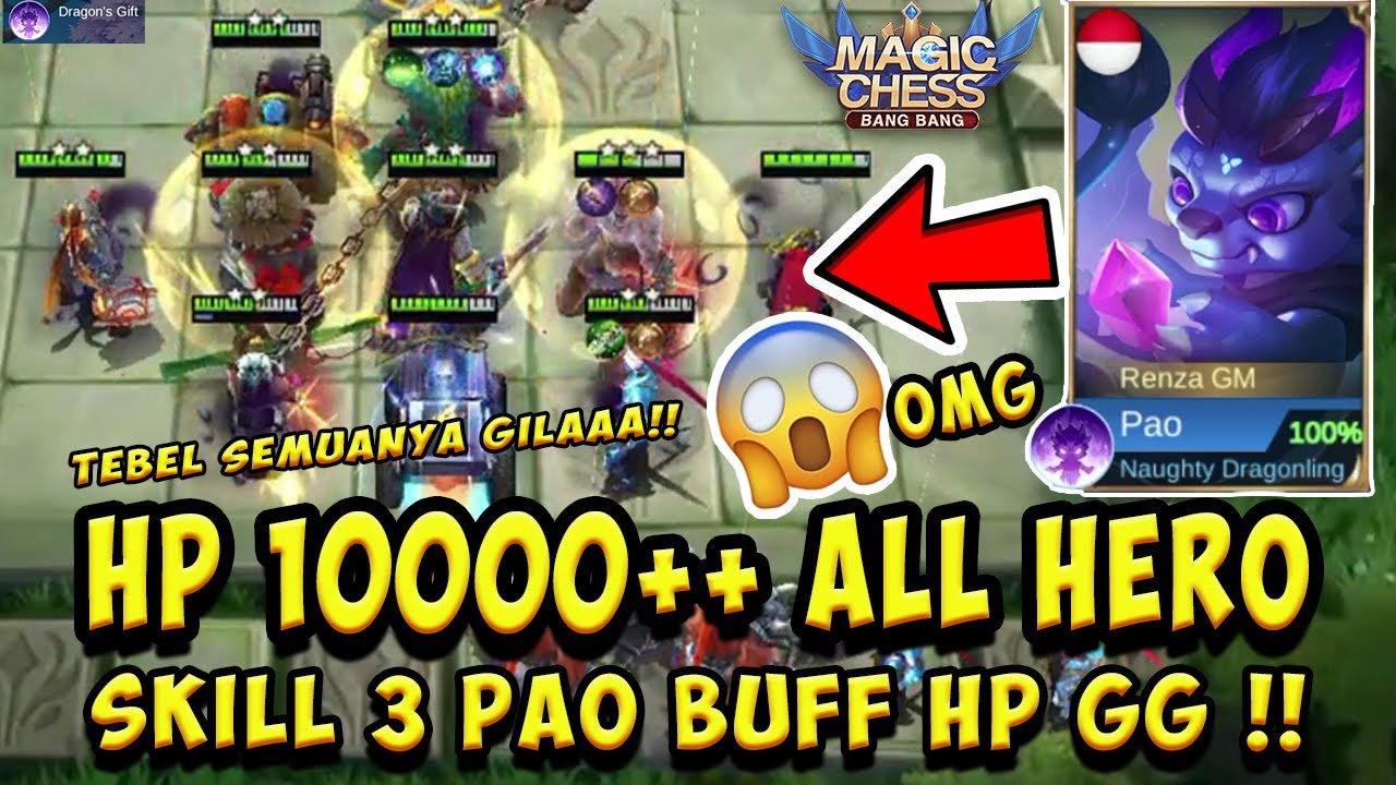 NEW COMMANDER PAO SKILL 3 HP 10000++ ALL HERO !! INI DIA RAHASIA ...