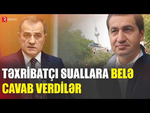 Ceyhun Bayramov və Hikmət Hacıyev təxribatçı suallara belə cavab verdi - RTV