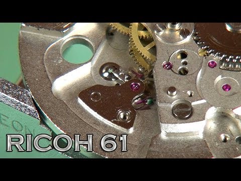 Ricoh 61 - Assembling watch movement - YouTube