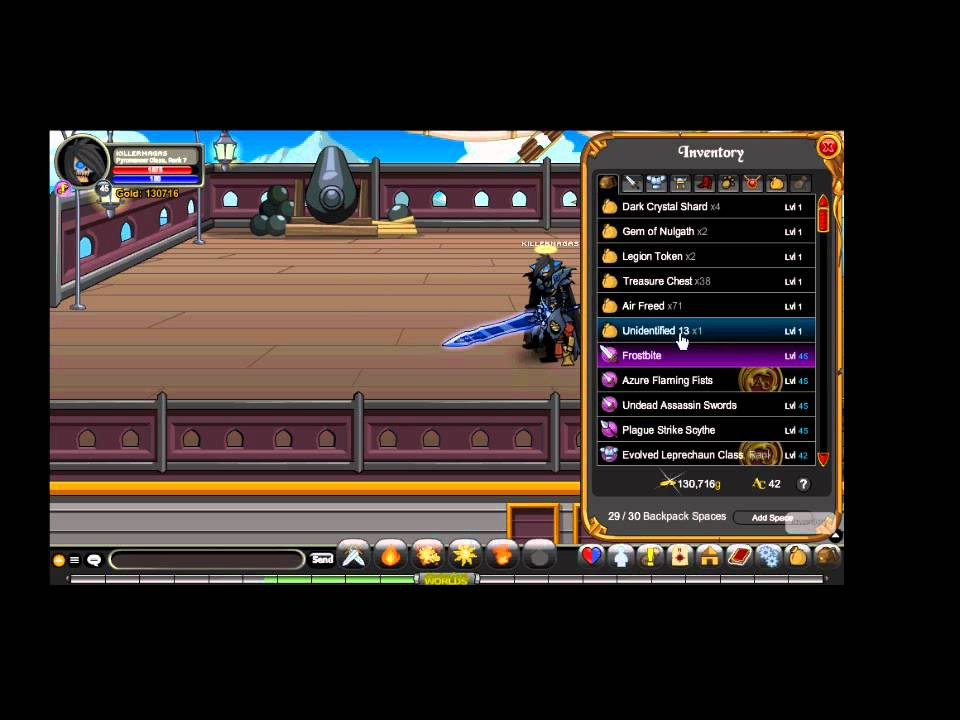 AQW pyromancer class - YouTube