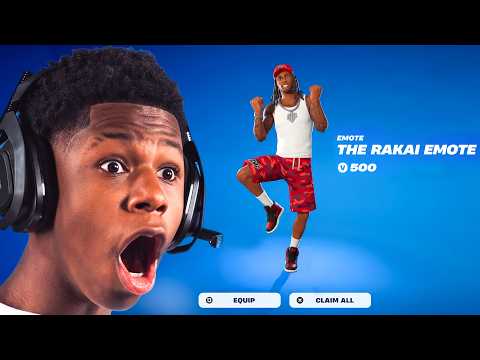 Rakai Reacts To His NEW Fortnite Emote 🔥!