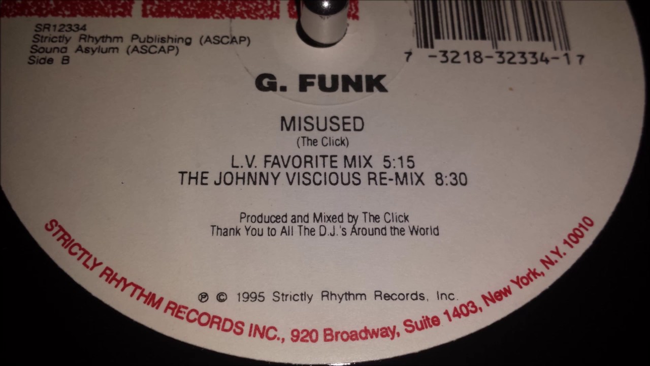 G Funk - Misused (L.V. Favorite Mix) "Little" Louie Vega - YouTube
