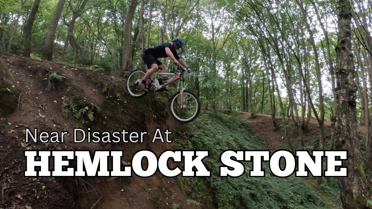 Hemlock Stone MTB Trails Nottingham | Gnarly Crash Close Call + Some ...