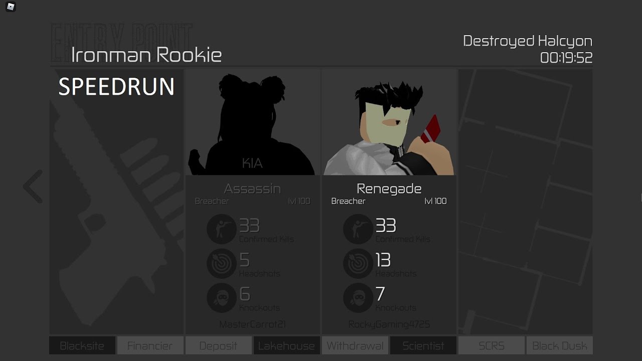 [WR] Entry Point - Ironman Rookie - 19:52 - (Duo Speedrun) - YouTube