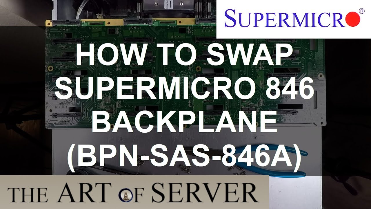 How to swap Supermicro 846 backplane - YouTube