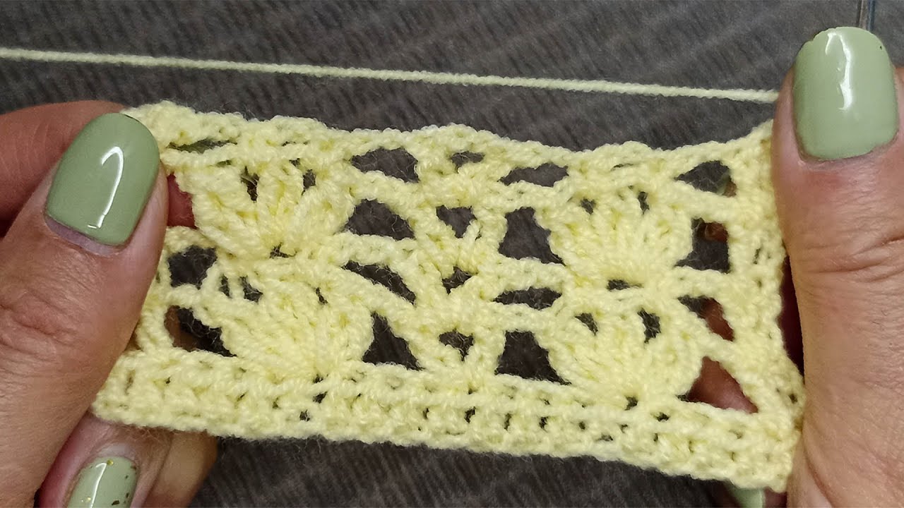 Super Easy Beautiful CROCHET Lace Stitch Tutorial - YouTube