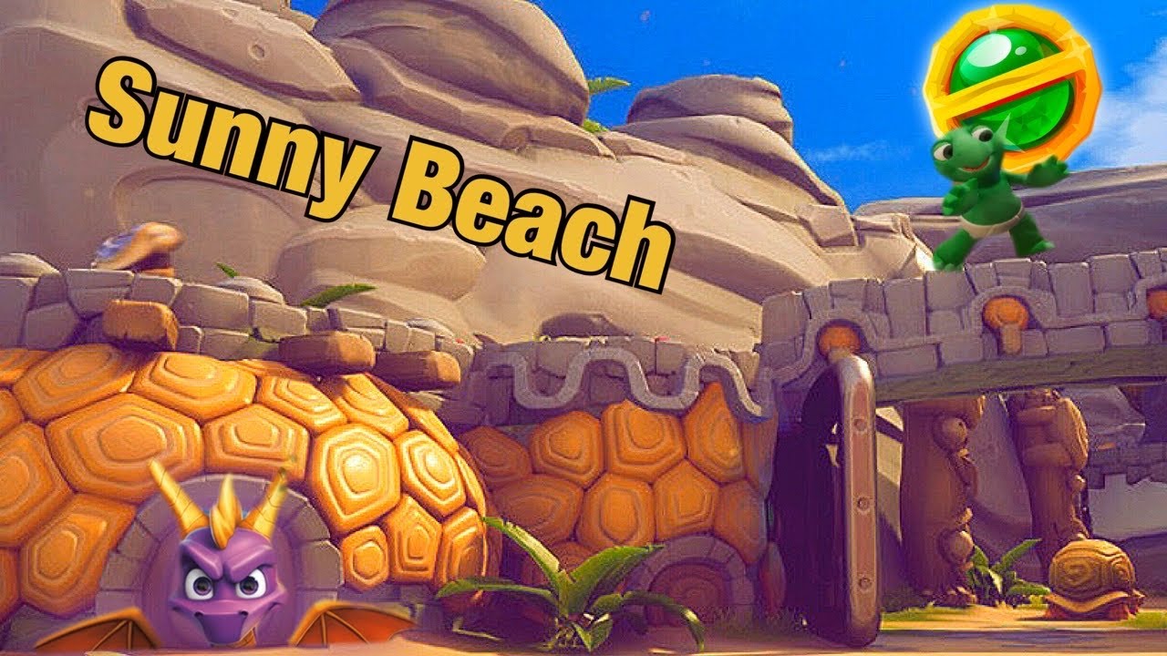 Spyro Reignited Trilogy | Spyro 2 | Sunny Beach - baby turtle rescue ...