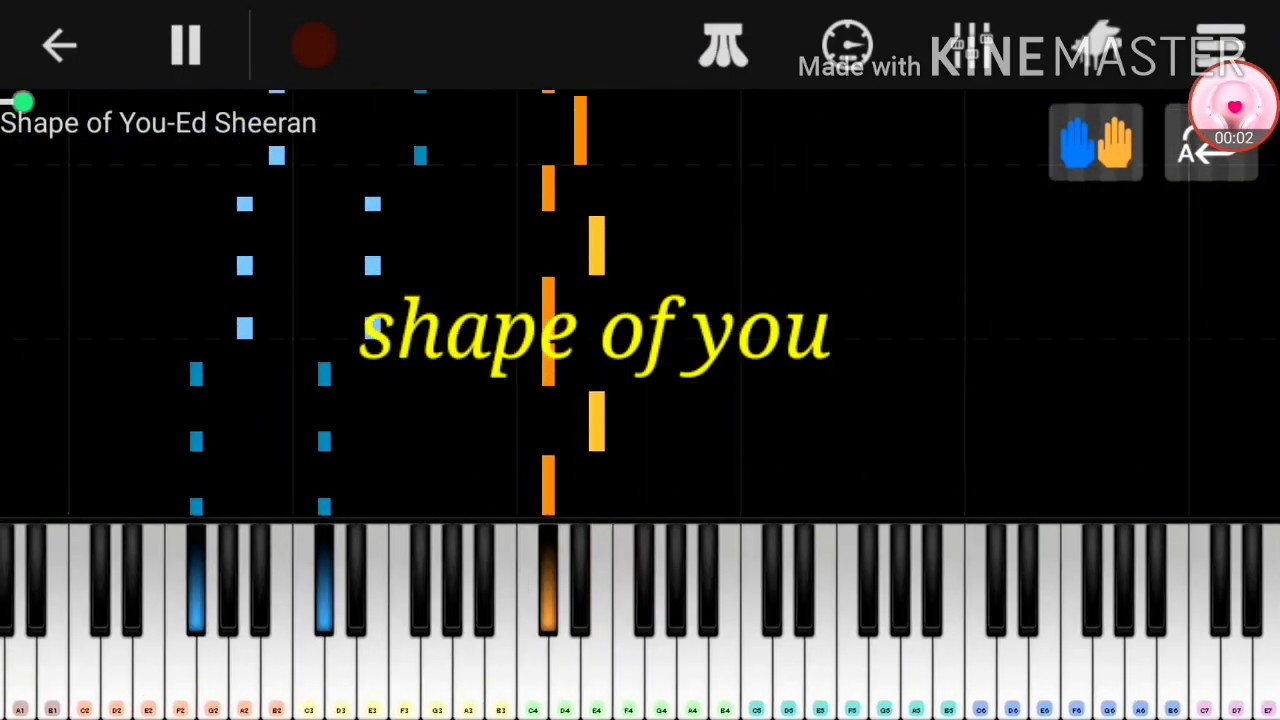 Shape of you piano tutorial - YouTube
