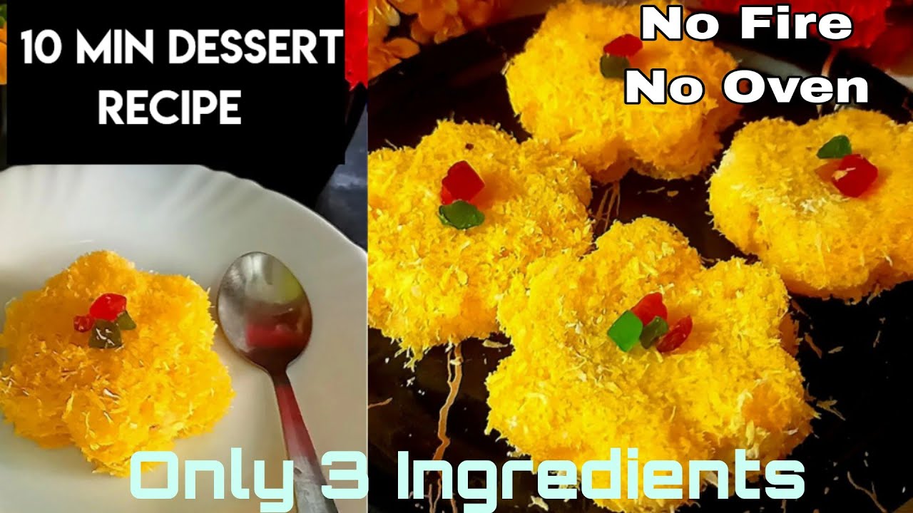 Only 3 ingredients and 10 minutes Dessert Recipe |Instant Cham Cham ...
