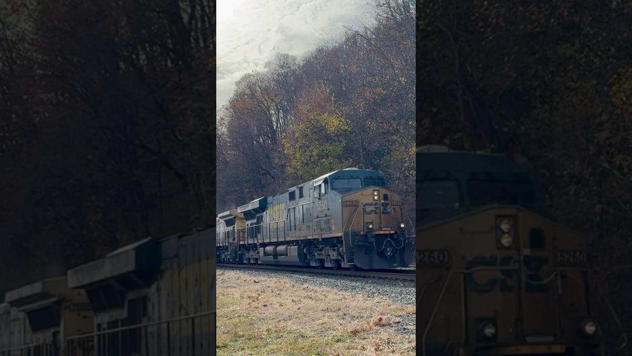 #csx M404 Northbound with Locomotives #5260 and #7868 (C40-8W) at QR-72 ...
