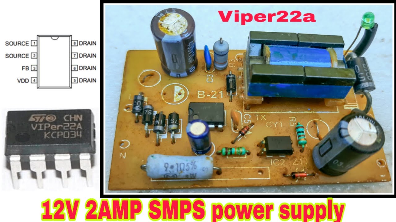 Viper22a Smps Controller Ic Pinout Datasheet Equivalents