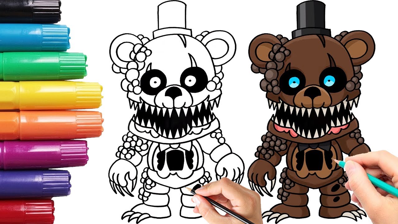 How To Draw Twisted Freddy | FNAF - YouTube