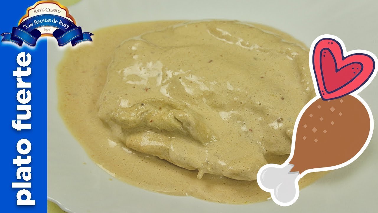 Pechuga de pollo a la crema con chipotle 💜💜💜 Las Recetas de Rosy - YouTube