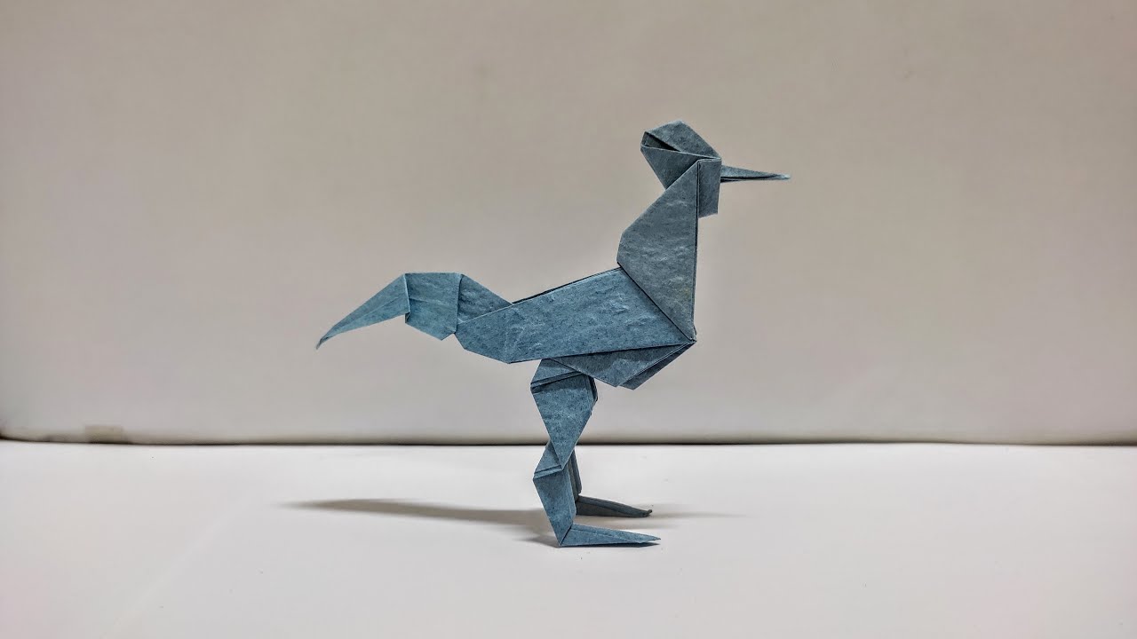 How To Make a paper Origami Rooster - Origami Rooster Easy - Origami ...