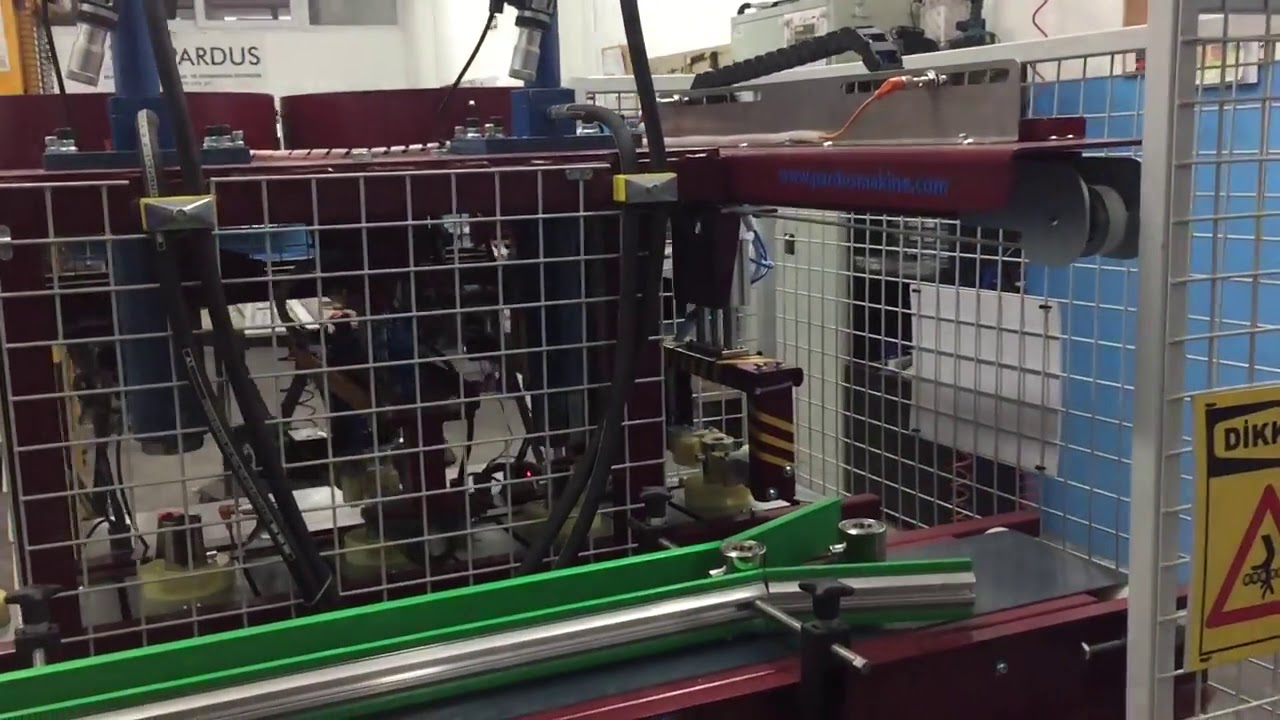 Automatic bearing insert machine (for double sides) - YouTube