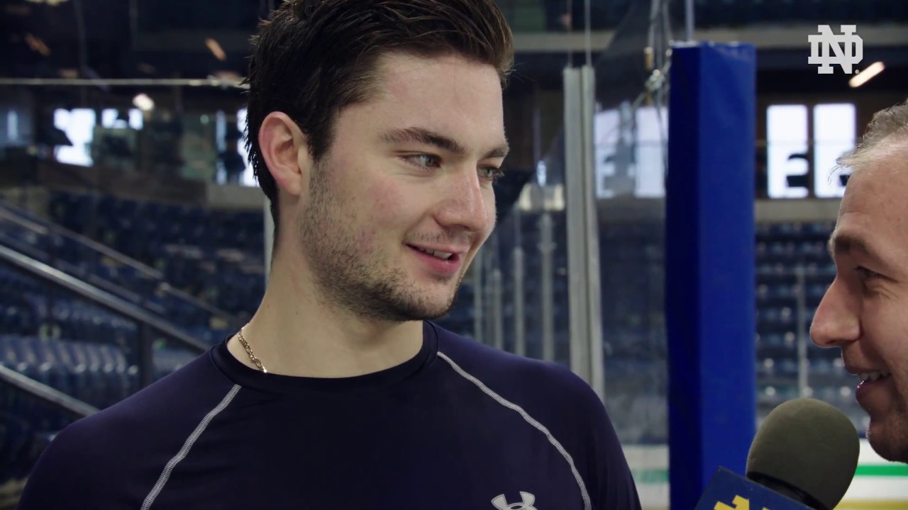 @NDHockey | Weekend Preview: Cale Morris - Michigan State (2018) - YouTube