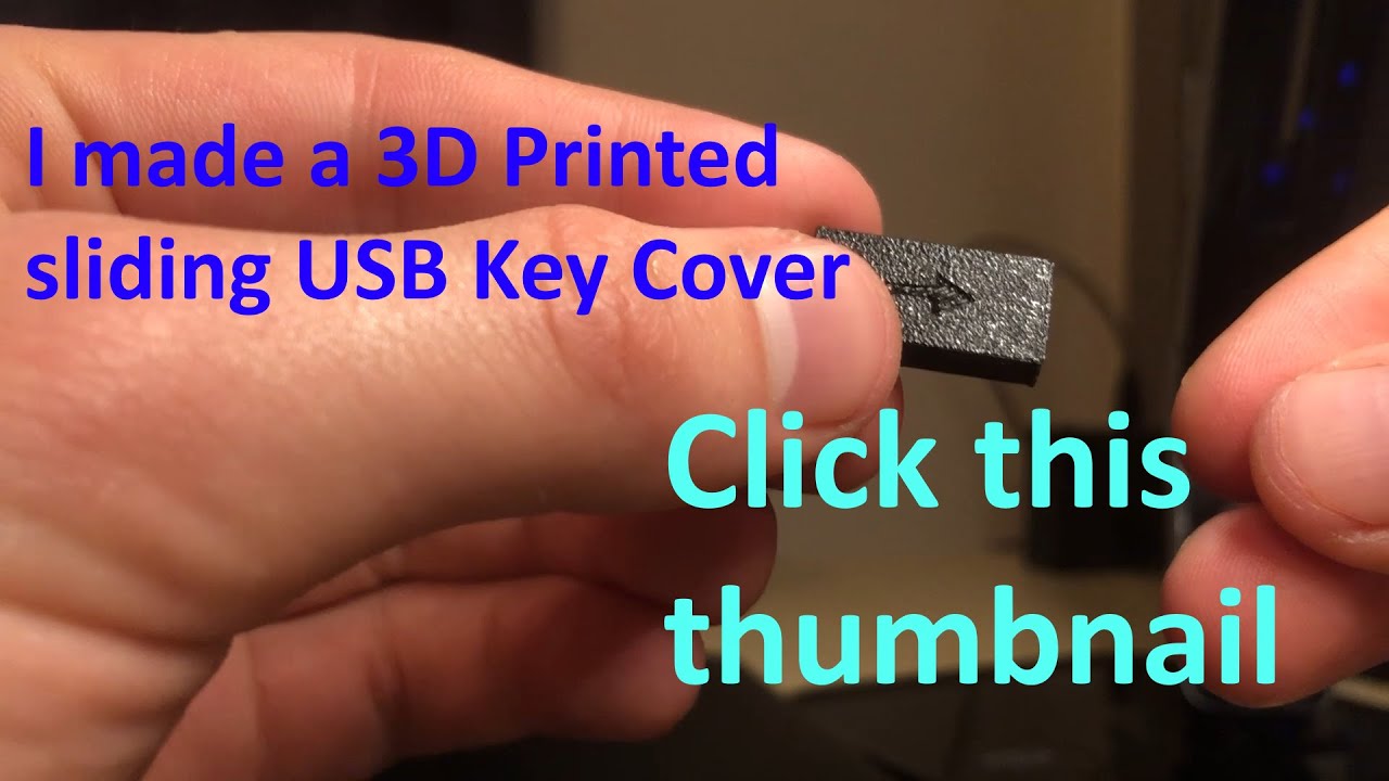 3D Printed Sliding USB Cover - YouTube