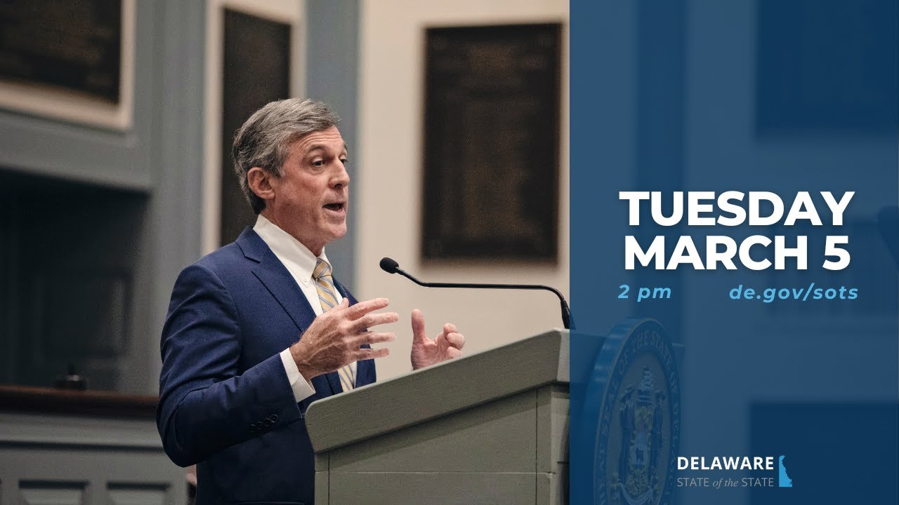 Delaware Gov. John Carney gives State of the State speech: Livestream