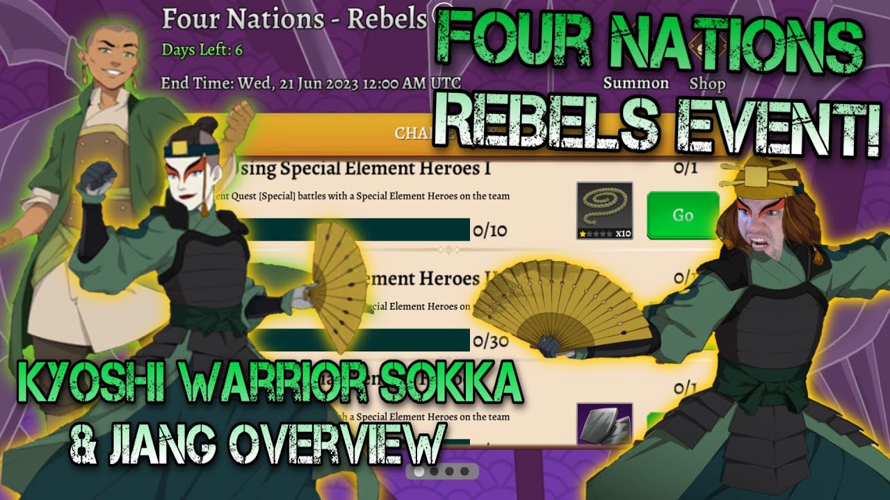 NEW Four Nations - Rebel Event! FULL Kyoshi Warrior Team! | Avatar ...