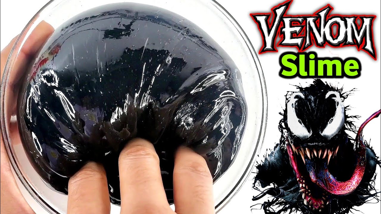 ️GLOSSY VENOM SLIME How to make Glossy jiggly Venom Slime with Fevigum ...