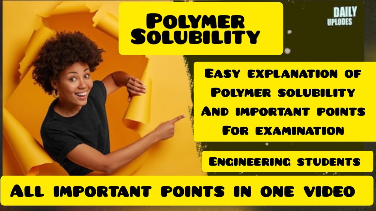 Polymer solubility #polymer #polymerization #solubility #cipet # ...