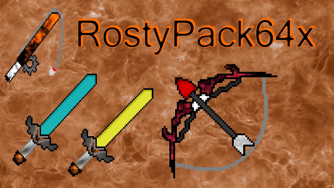[1.8] Minecraft PVP Texturepack | 64x Items | RostyPack64x Release ...