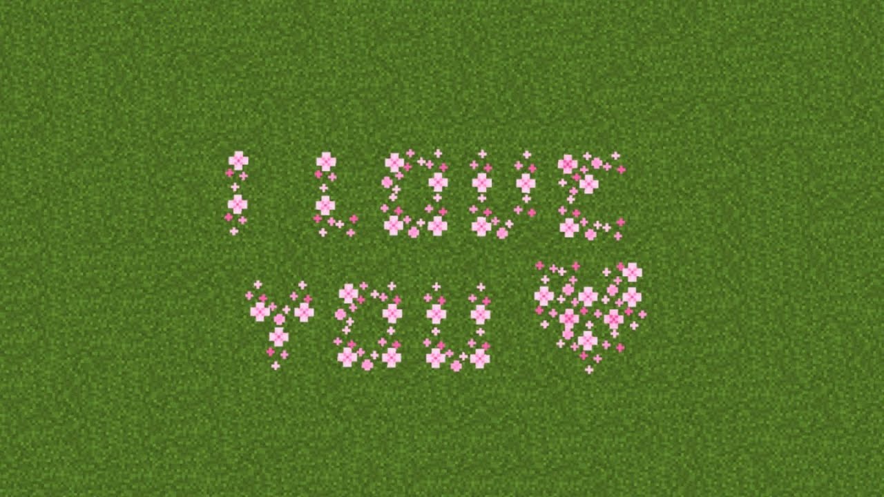 Cherry Pink Petals Text Art Tutorial - Minecraft 1.20 - YouTube