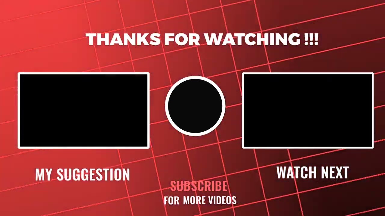 Video End Screen Template, No Copyright, Free Use, Video Outro 23 - YouTube