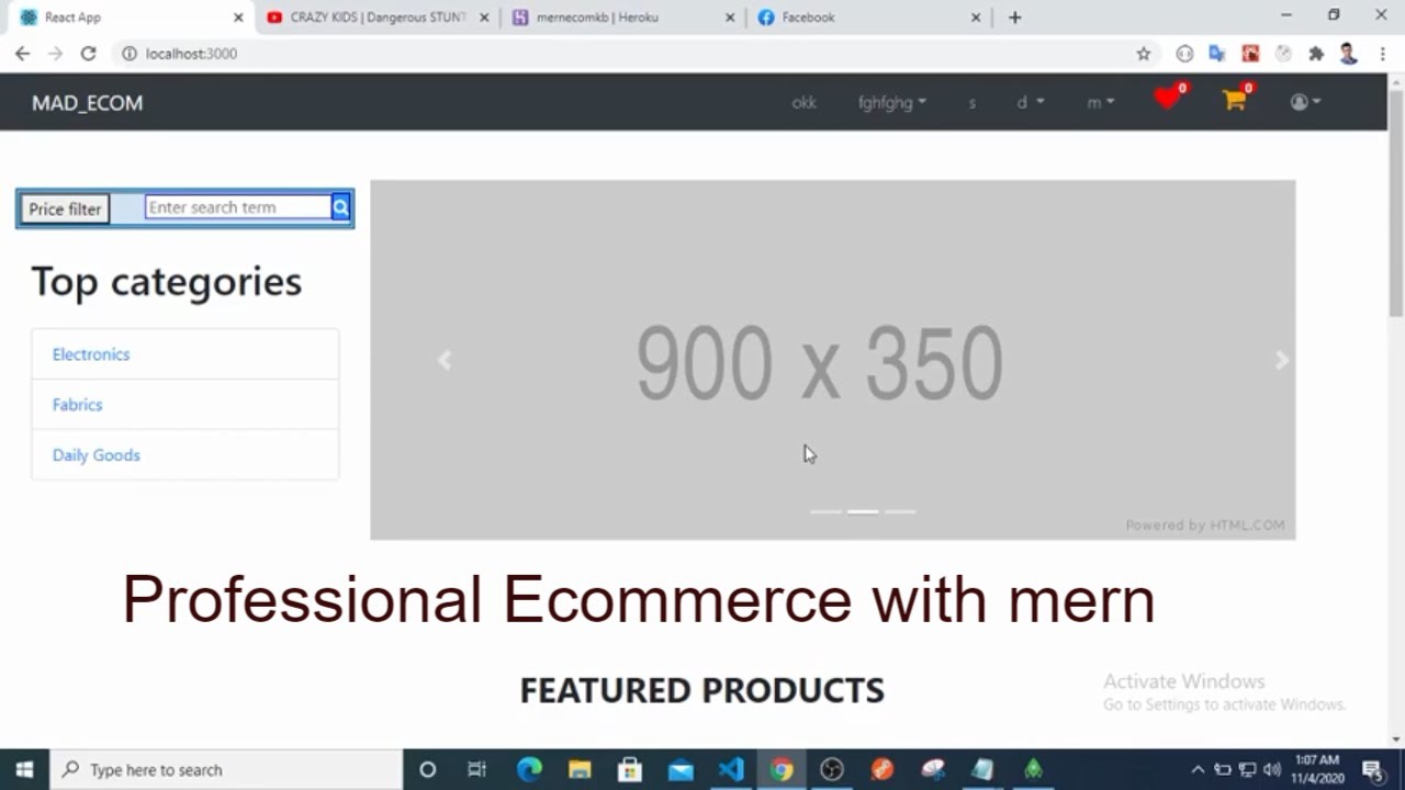 Full Ecommerce With MERN || Build a Professional ecommerce with NodeJS ...
