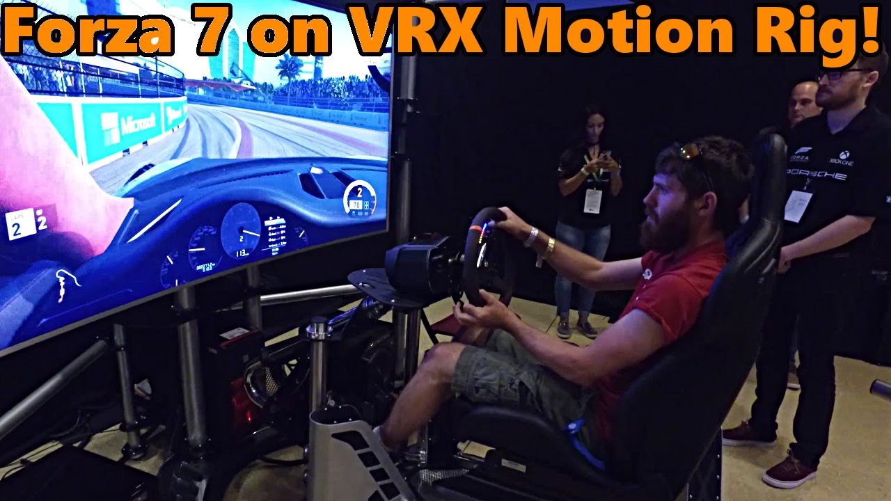 Playing FORZA MOTORSPORT 7 on VRX MOTION RIG! - YouTube