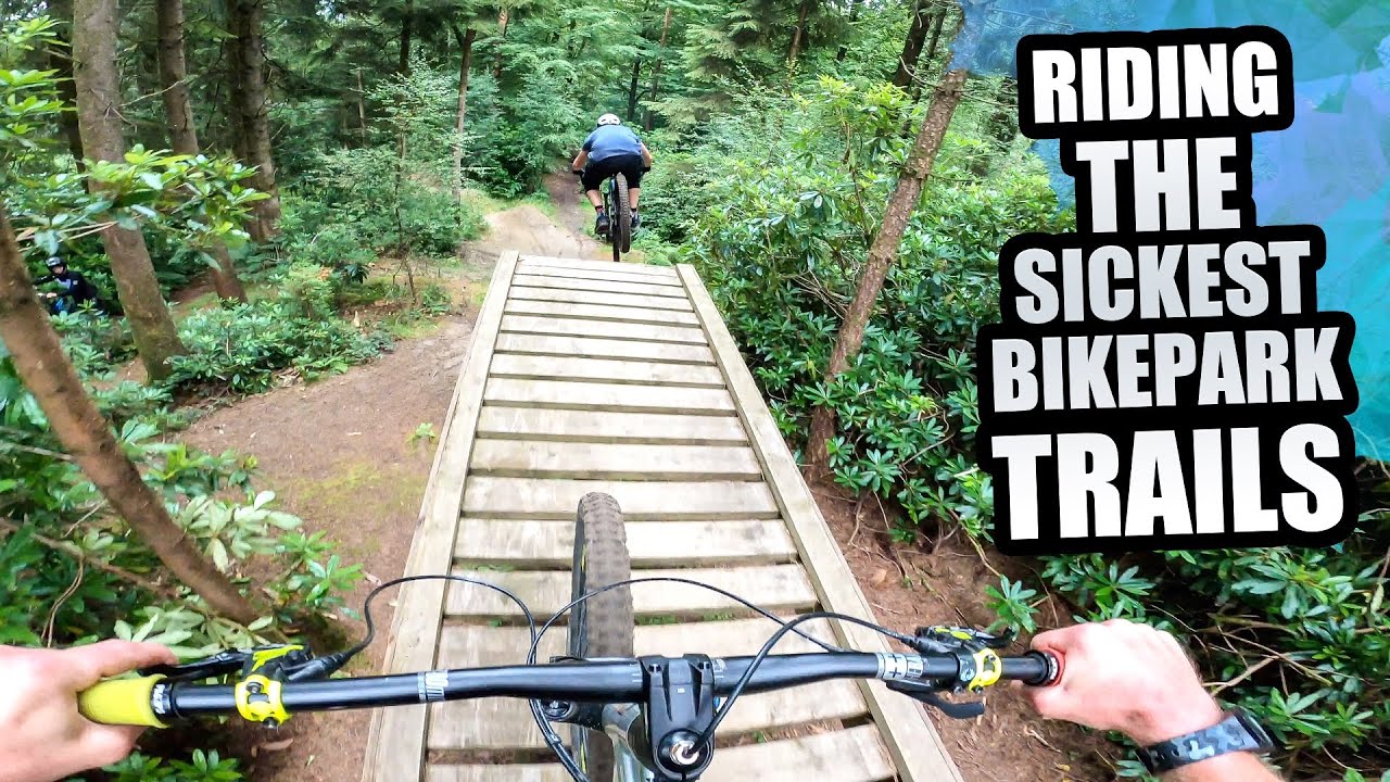 RIDING THE SICKEST BIKE PARK TRAILS AND SENDING TECHNICAL MTB TRICKS ...