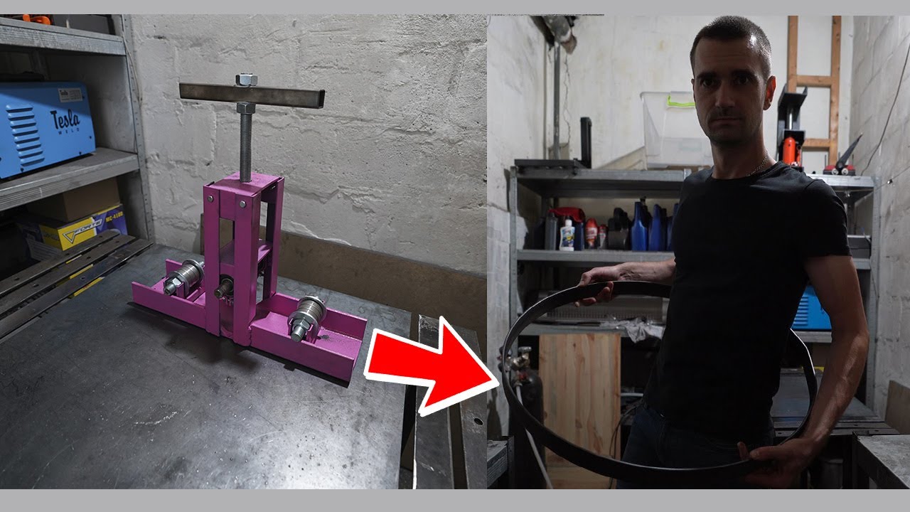 Pipe bender, ring bending machine diy, make a metal bender, profile ...