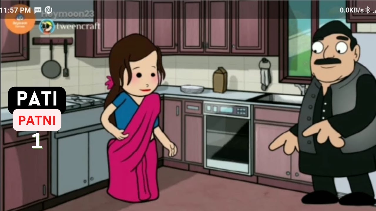 Pati Patni | Khane Pe Kya Hai | Hindi Cartoon Comedy Video | Desi ...