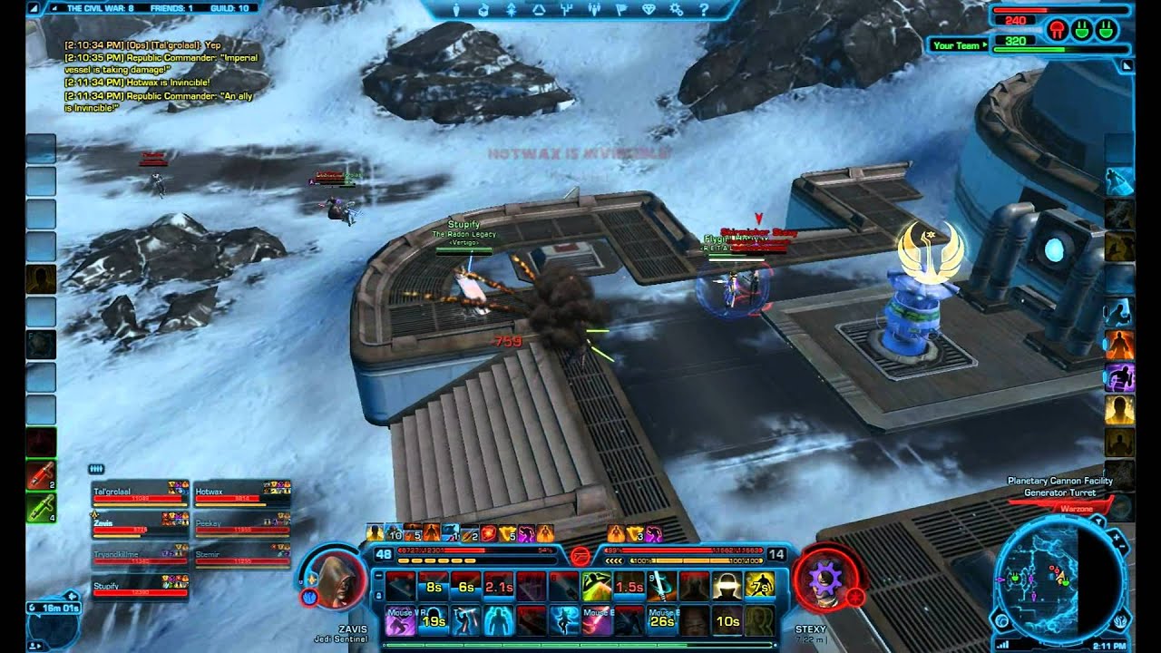 The Warrior Legacy SWTOR Watchman Sentinel CivilWar PVP 018 - YouTube